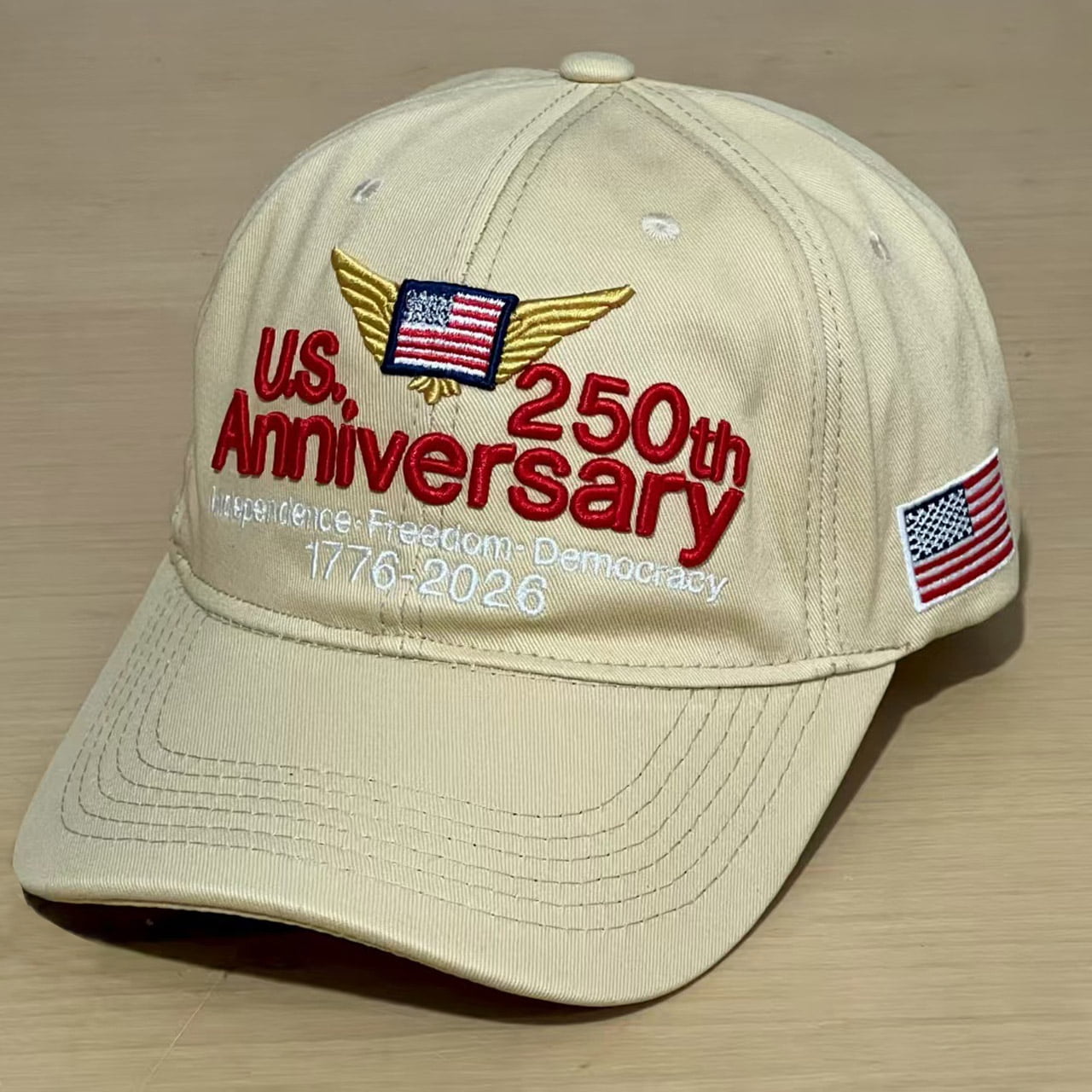 Patriotic Commemorative Hat – Vintage Washed Adjustable Cap for USA ...