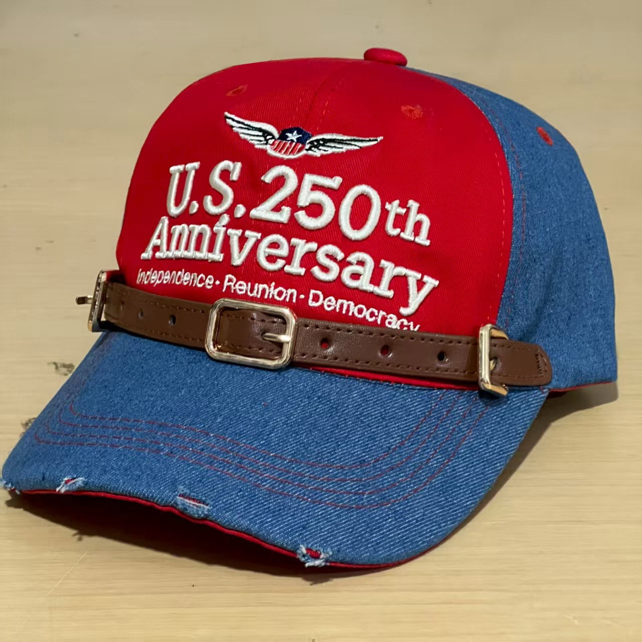Patriotic Commemorative Hat – Vintage Washed Adjustable Cap for USA ...