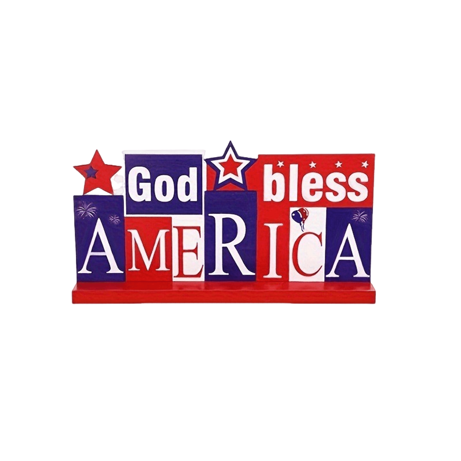 Patriotic Decorations Fourth Of July Decoration Patriotic 'God Bless ...