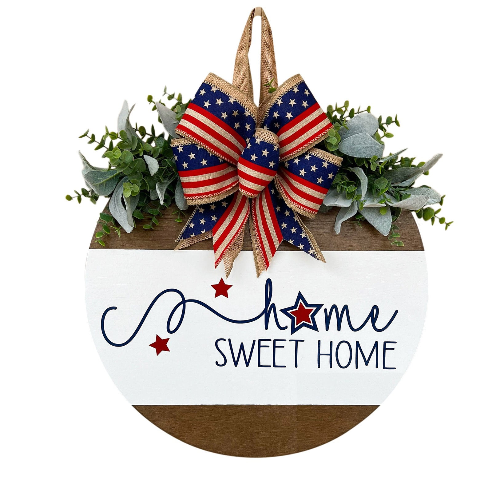 Patriotic Decorations Independence Day Decorations Wooden Door Plate ...