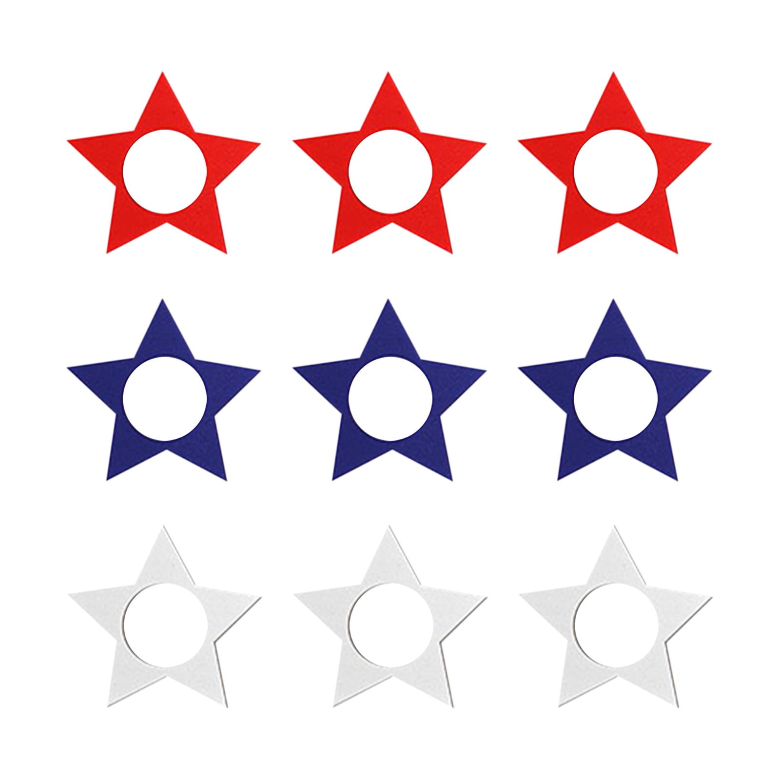 Patriotic Decorations Independence Day Patriotic Star-Shaped Bottle ...