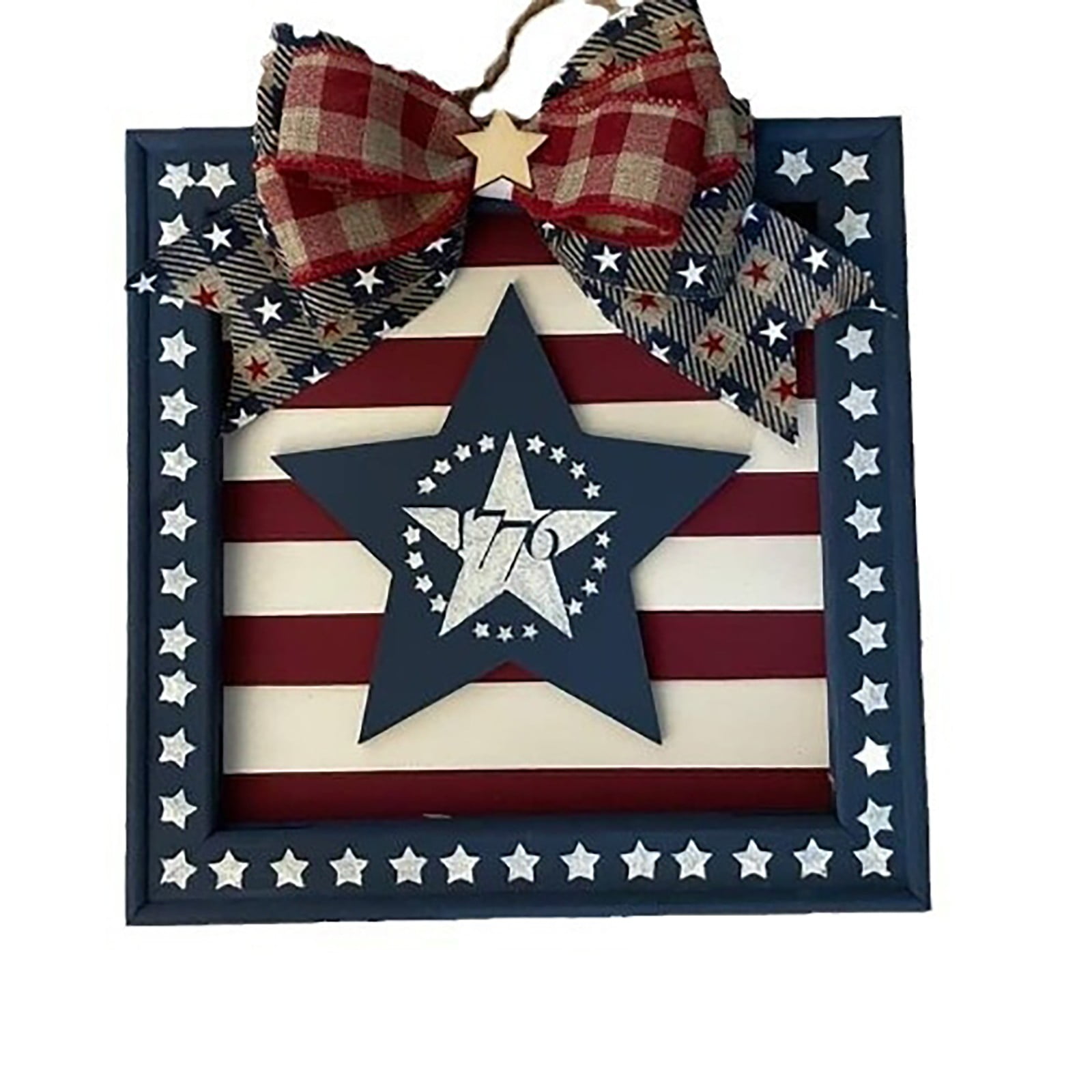 Patriotic Decorations Patriotic Wooden Wall Decor with Stars and ...