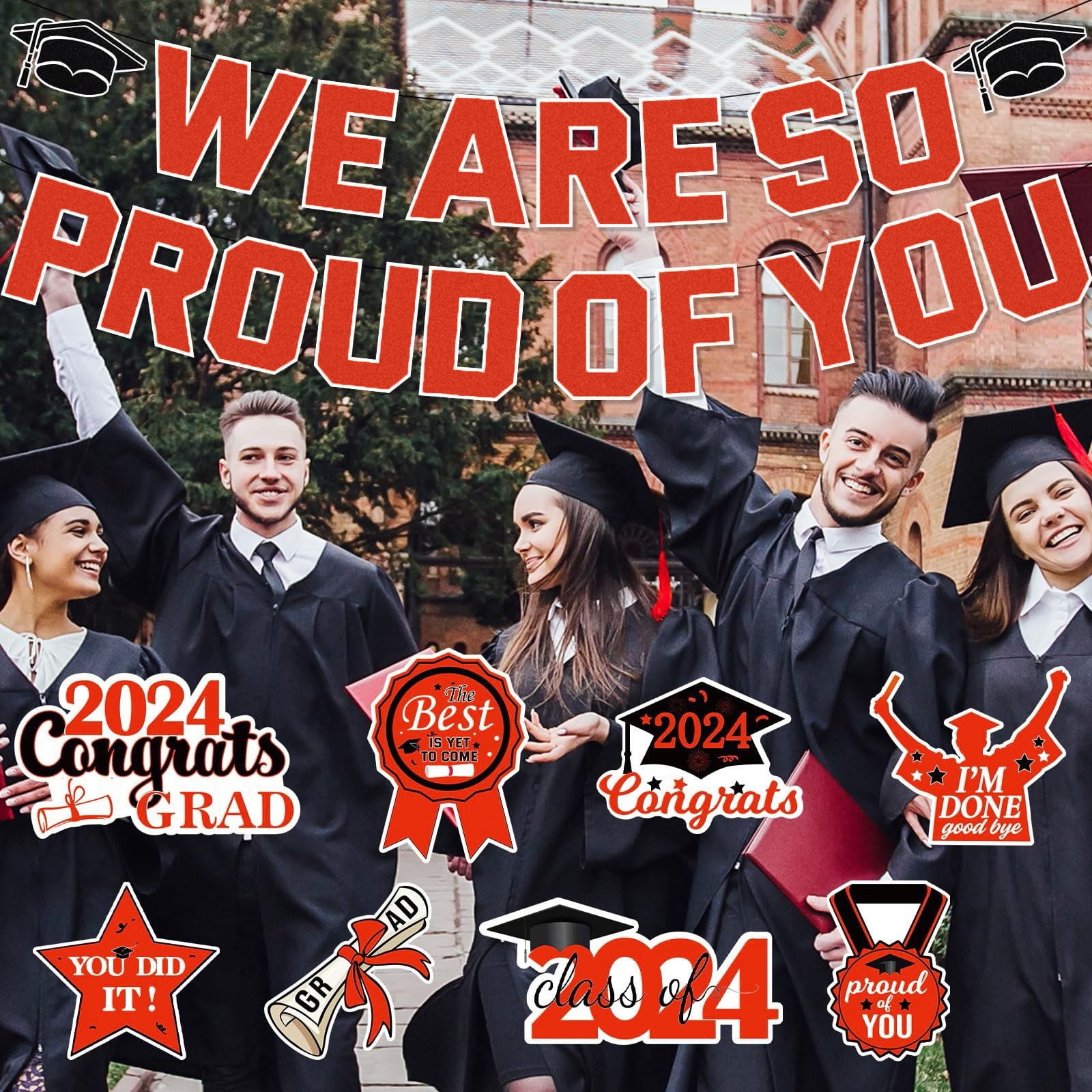 Patriotic Decorations Set 2024 Blue Graduation Party Decorations We Are ...