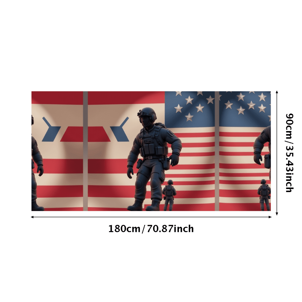 Patriotic Design Banner American Military Theme Stars and Stripes ...
