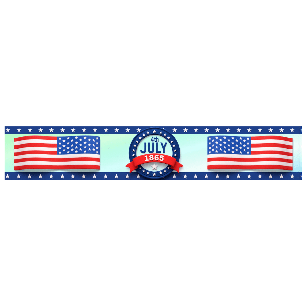 Patriotic Design Independence Day Banner American Flag Celebration ...