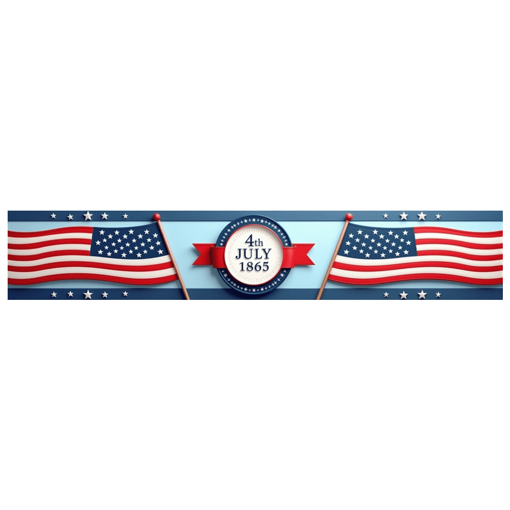 Patriotic Design Independence Day Banner American Flag Celebration ...