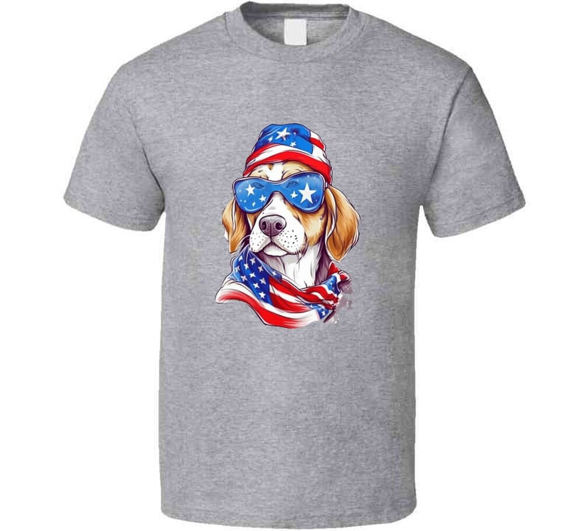 Patriotic Dog Tee Usa Pride Tshirt Independence Dayt T Shirt - Walmart.com