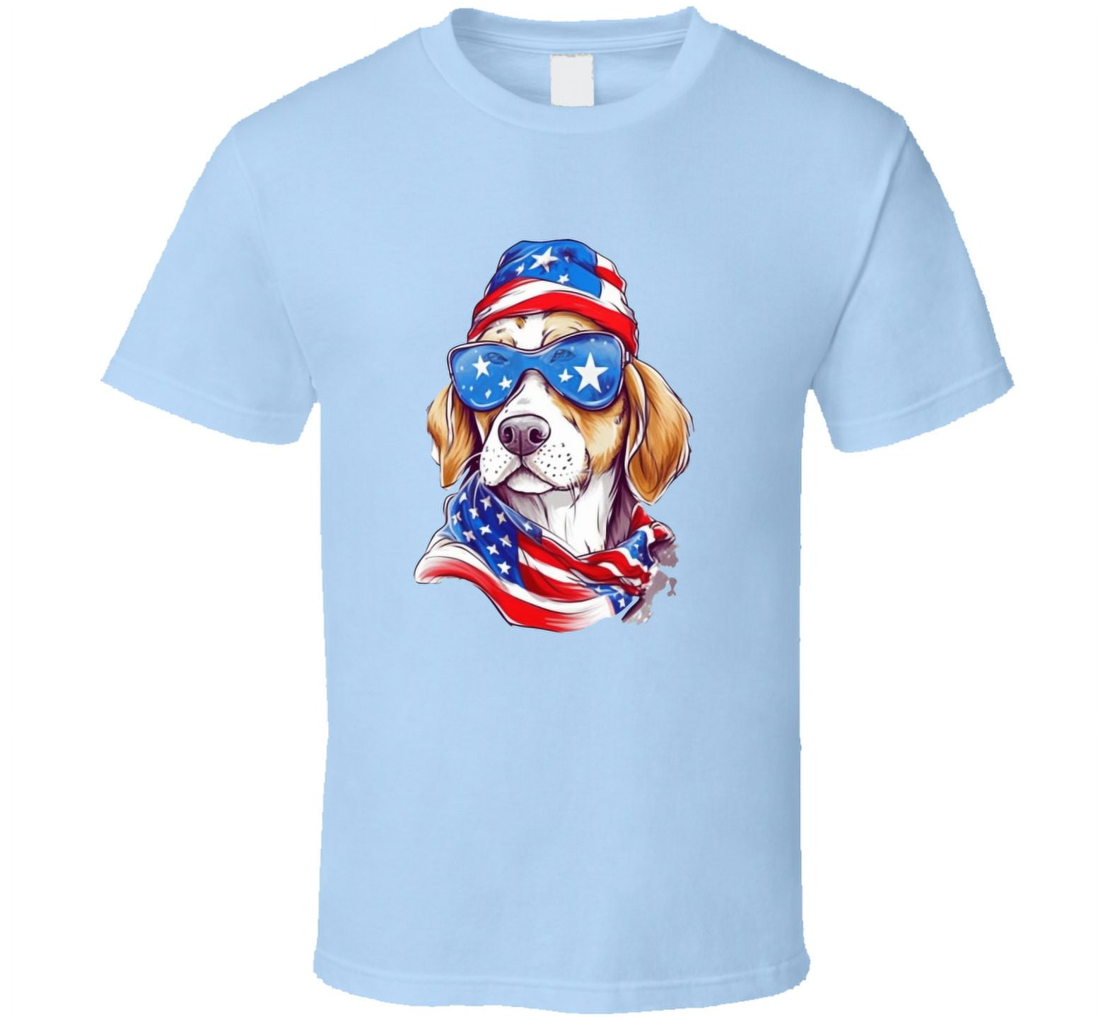 Patriotic Dog Tee Usa Pride Tshirt Independence Dayt T Shirt - Walmart.com