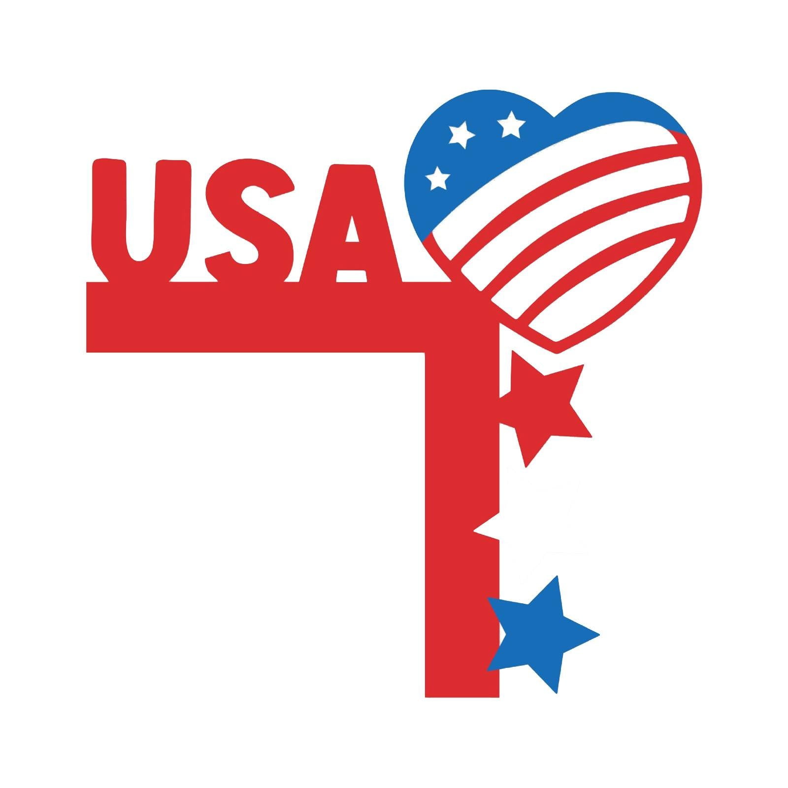 ‌Patriotic Door Decor Independence Day Double-Sided Door Corner Hanger ...