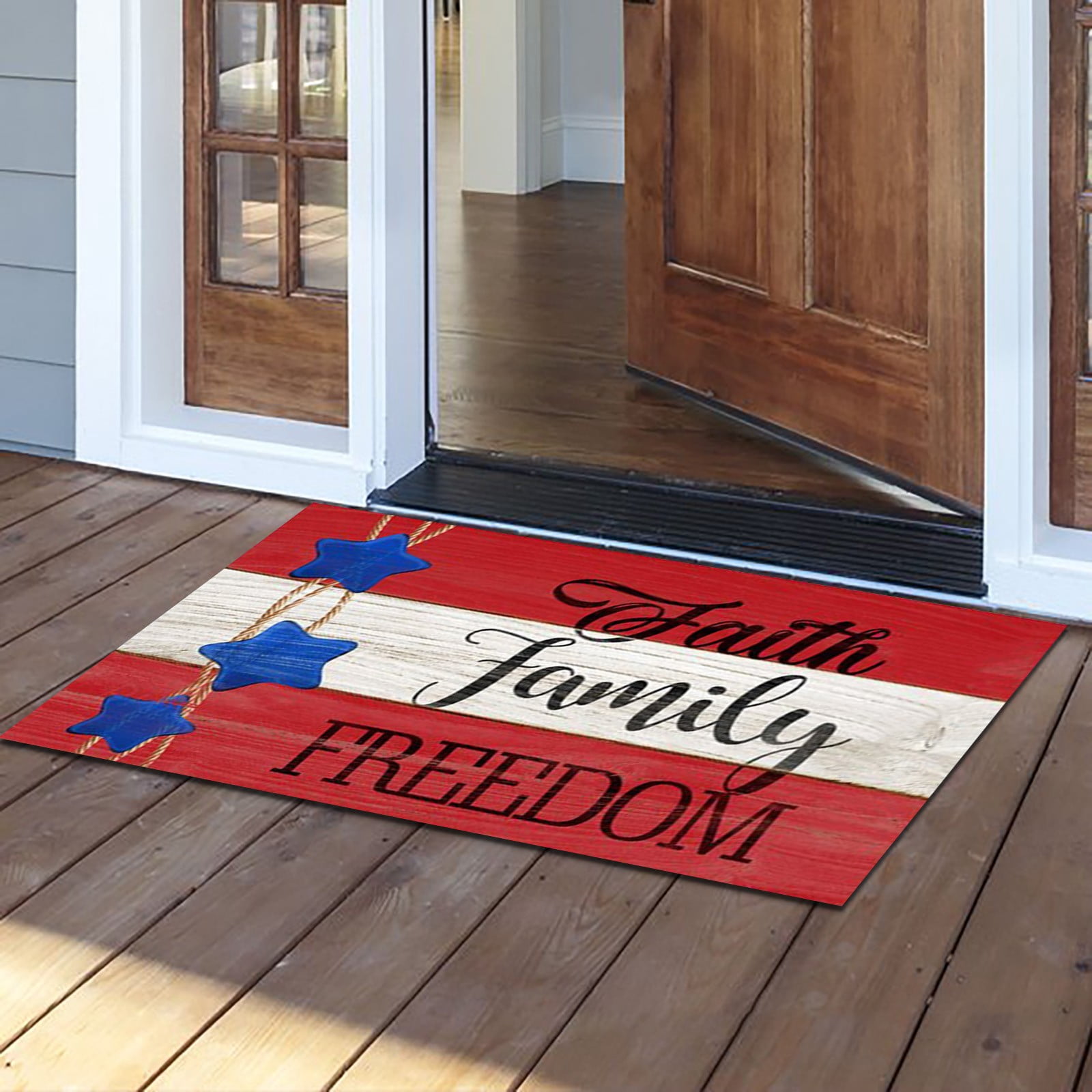 Patriotic Door Mat Patriotic Door Mat 4th of July Doormat Independence ...