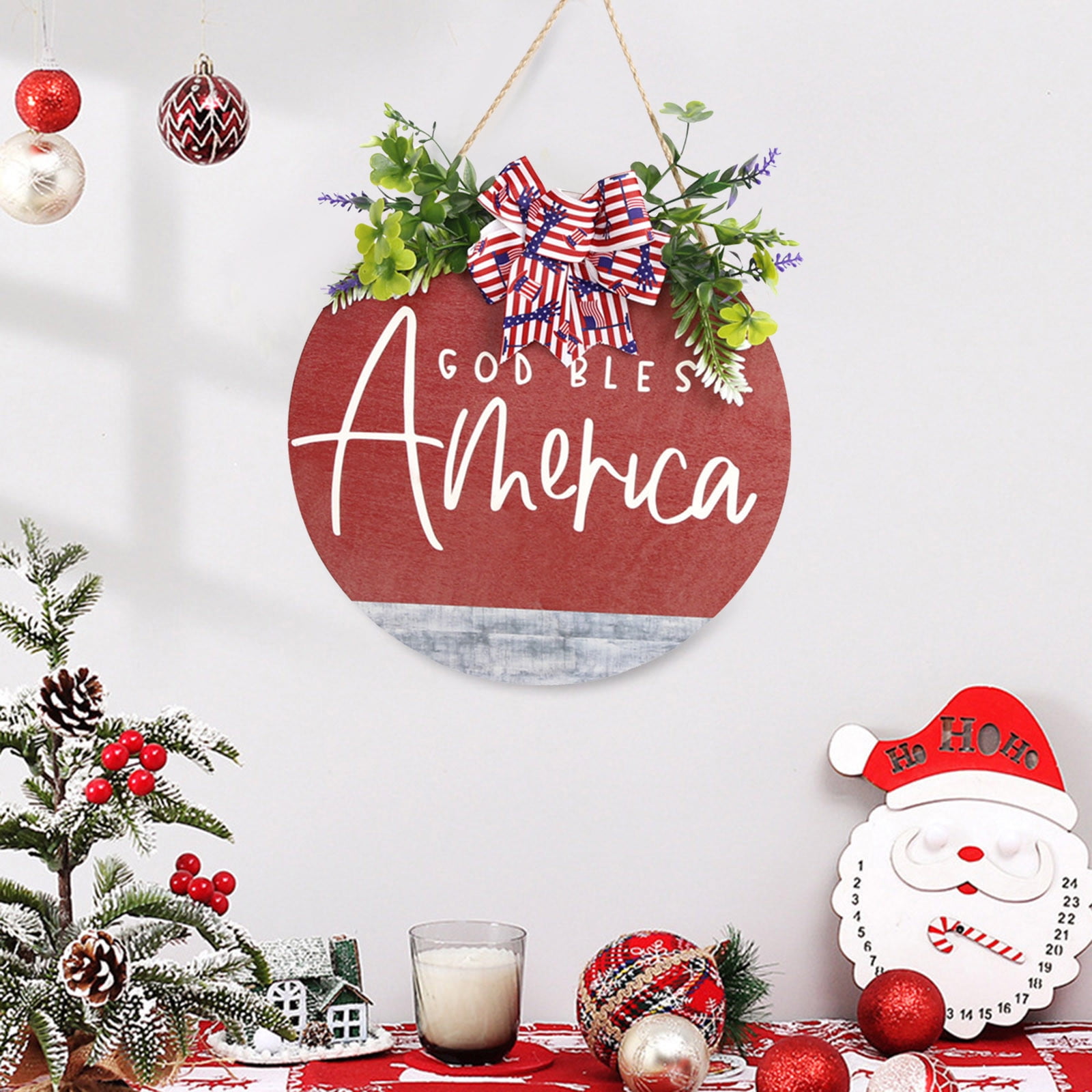 Patriotic Door Sign Welcome Independence Day Home Decoration Door Wall ...