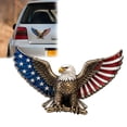 Patriotic Eagle Car Emblem, American Flag Metal Badge Sticker With ...
