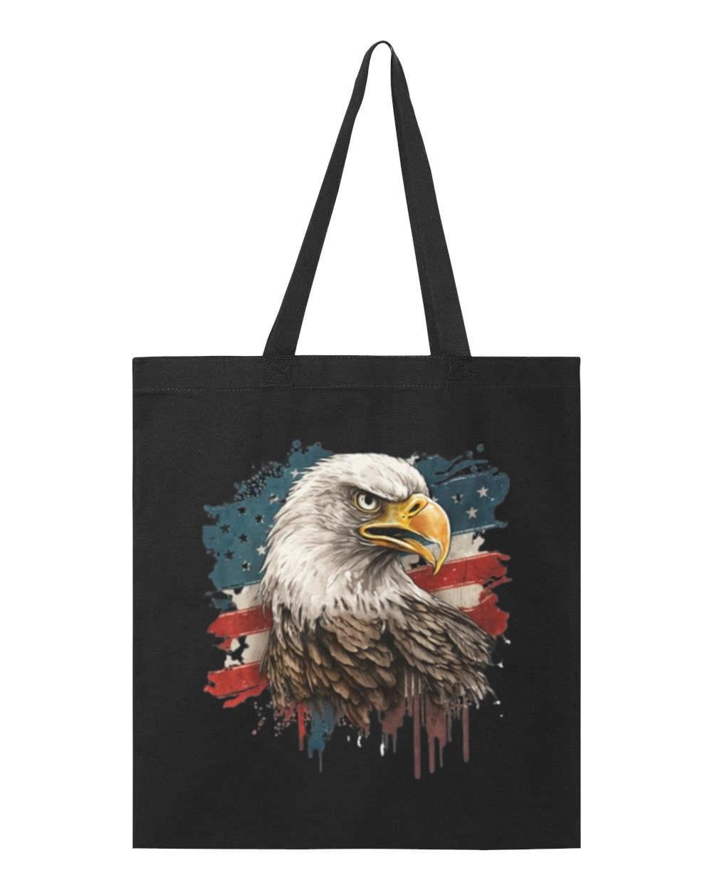 Patriotic Eagle Flag Tote Bag Bold USA Pride Graphic Style - Walmart.com