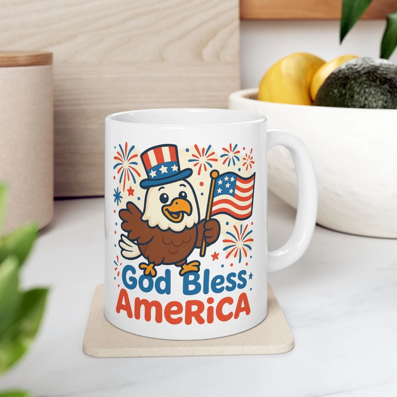 Patriotic Eagle Mug - Celebrate Independence Day - Walmart.com