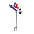 Patriotic Eagle Solar Garden Light String, Solar Powered Plug-in ...