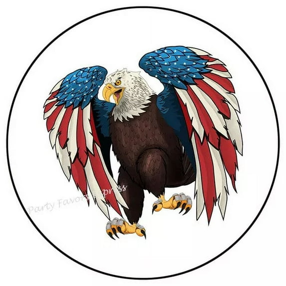 Patriotic Eagle Sticker Party Favors Sticker Envelope Seals Labels ...