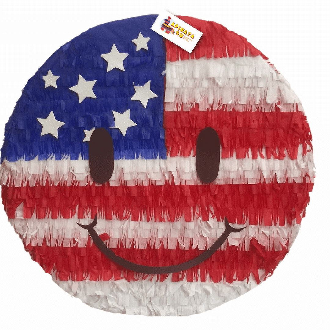 Patriotic Emoticon Pinata 16" - Walmart.com