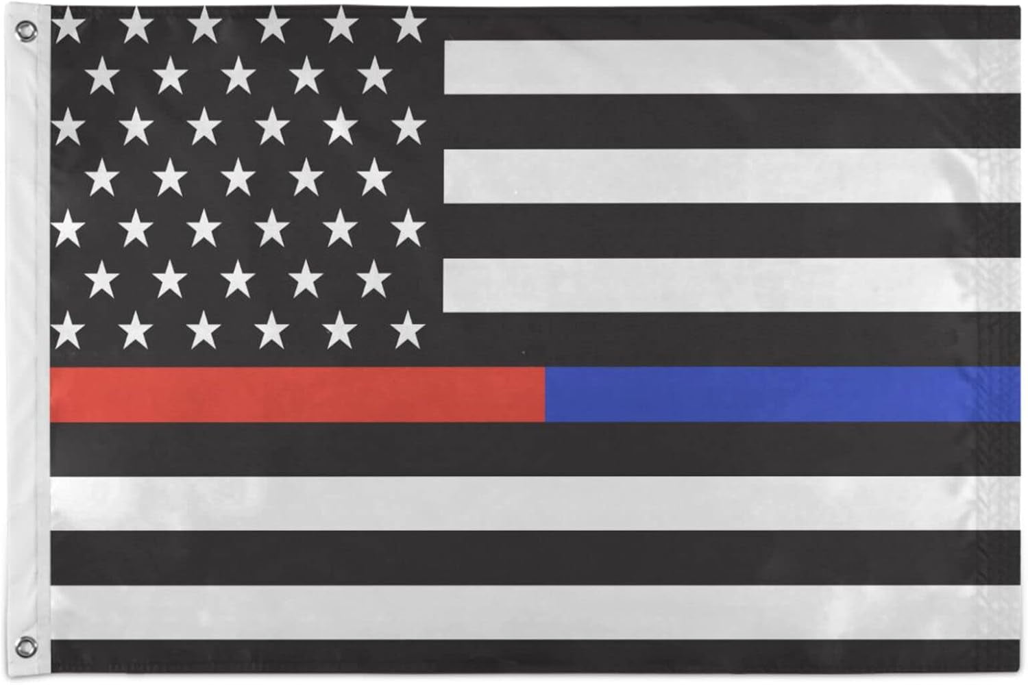 Patriotic Flag 3x5 ft with Grommets Law Enforcement Police Officers and ...