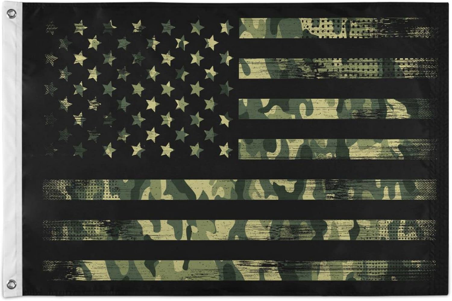 Patriotic Flag 3x5 ft with Grommets Camouflage American Flag Camo ...
