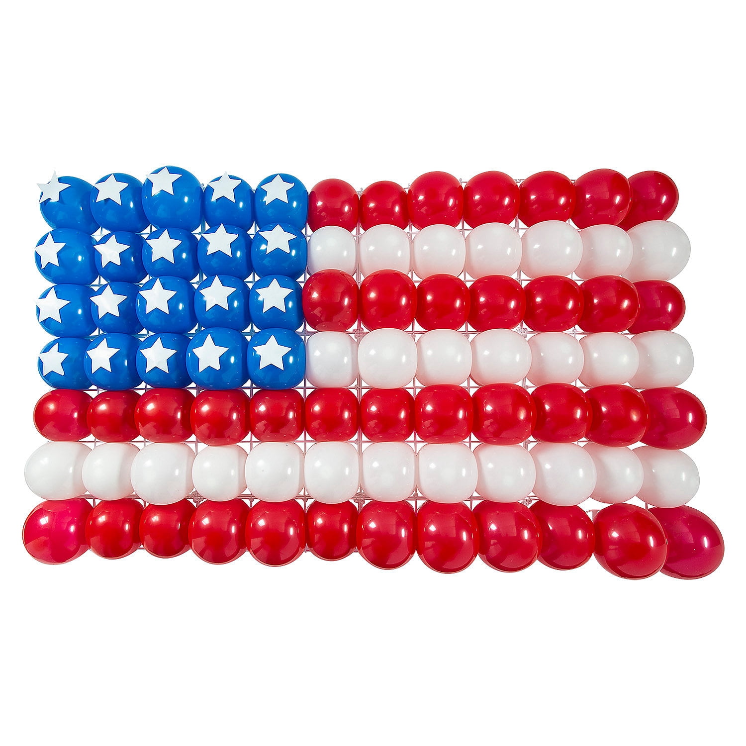 Patriotic Flag Balloon Wall Frame Kit - Makes 1 - Walmart.com