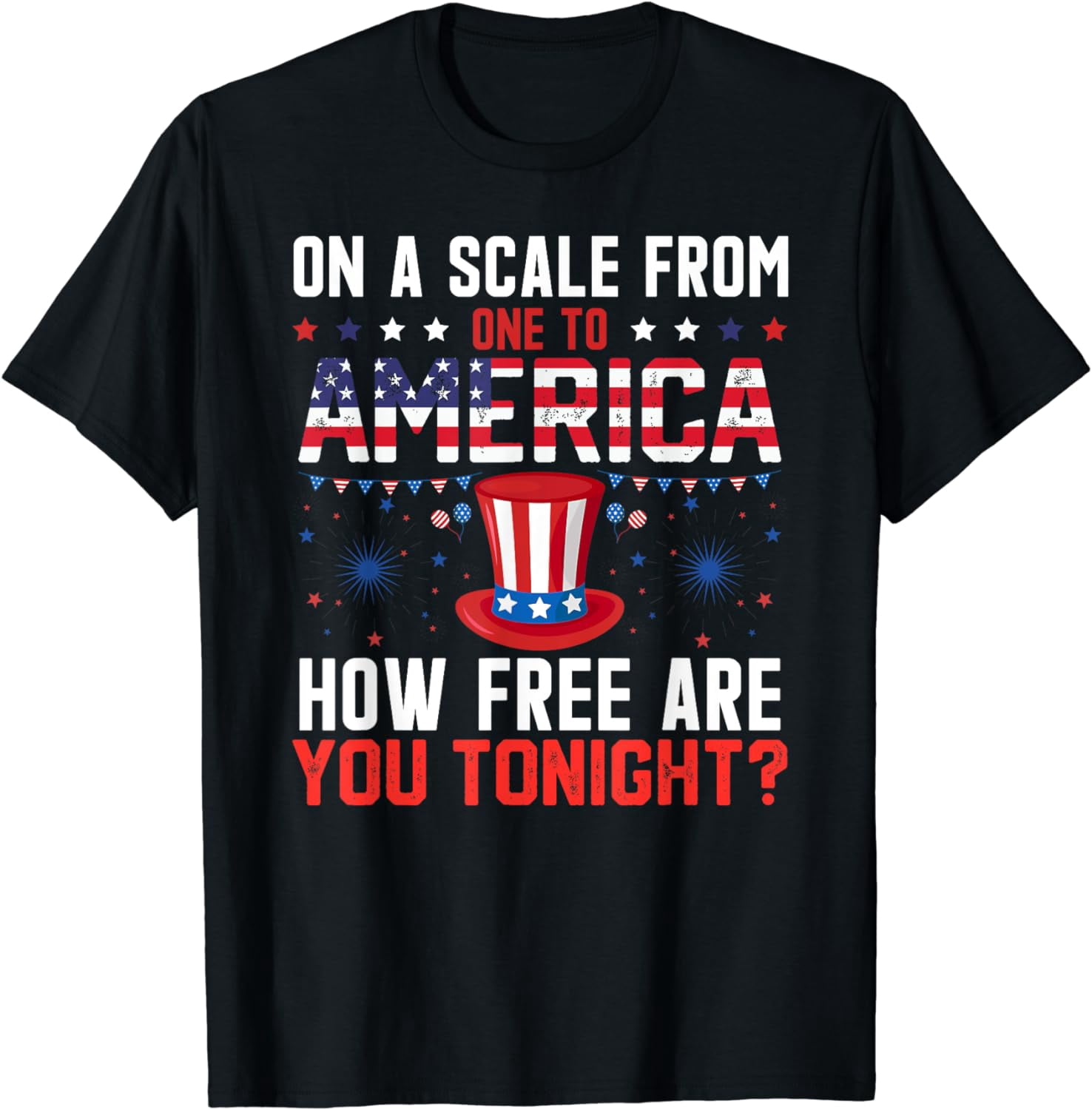 Patriotic Freedom Scale America Theme T-Shirt - Walmart.com