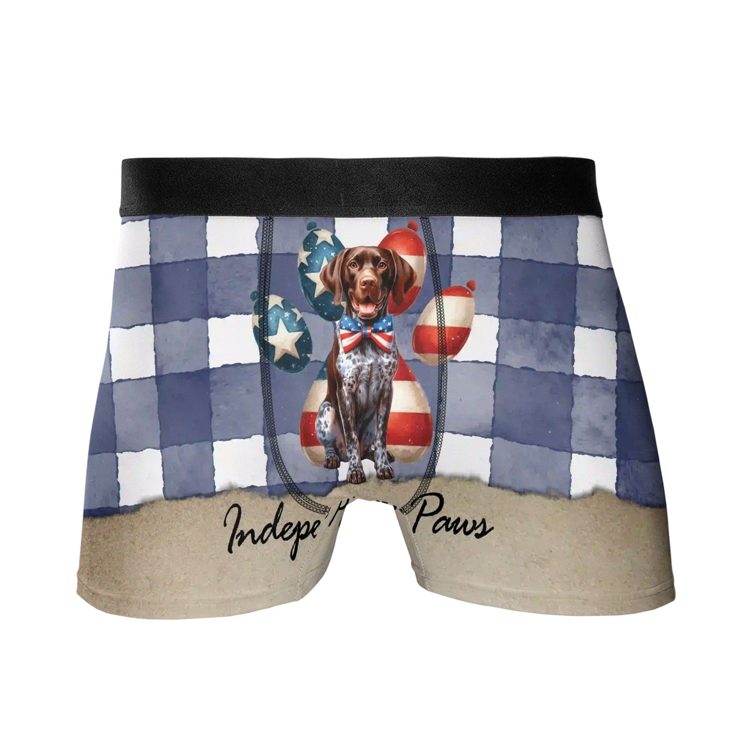 Patriotic German Shorthaired Pointer 4th of July Independence Paws All ...