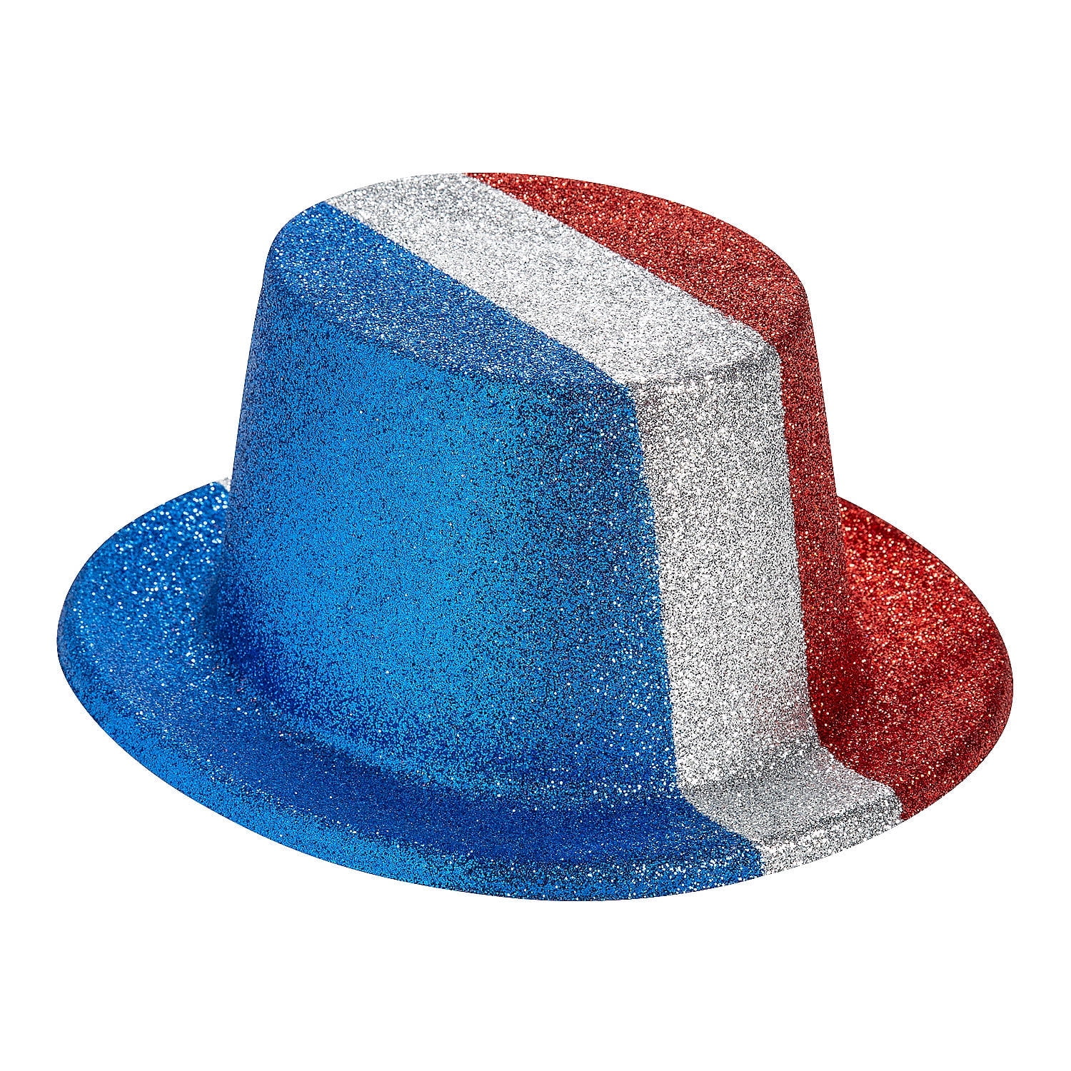 Patriotic Glitter Top Hats - 12 Pieces - Walmart.com