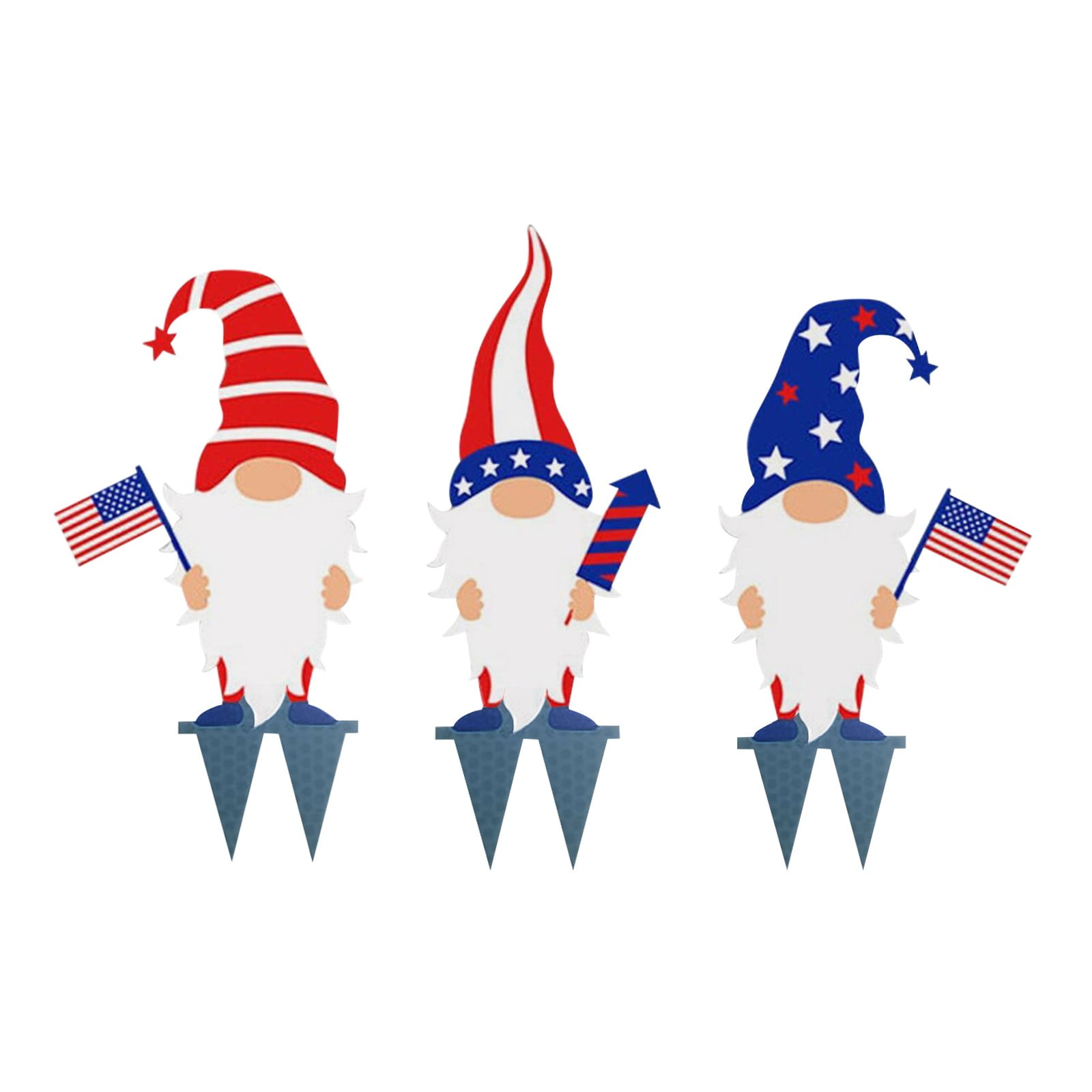 Patriotic Gnome Yard Decor – 4th of July & Memorial Day Outdoor Lawn ...