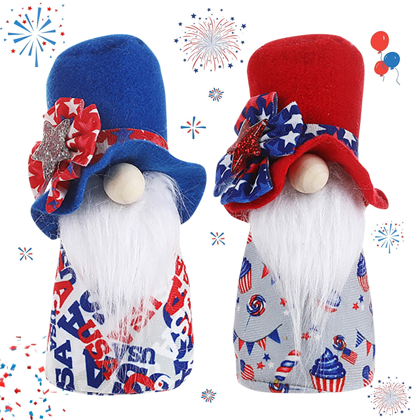 Patriotic Gnomes 4 Of July Decorations Patriotic Gnomes Decor For ...