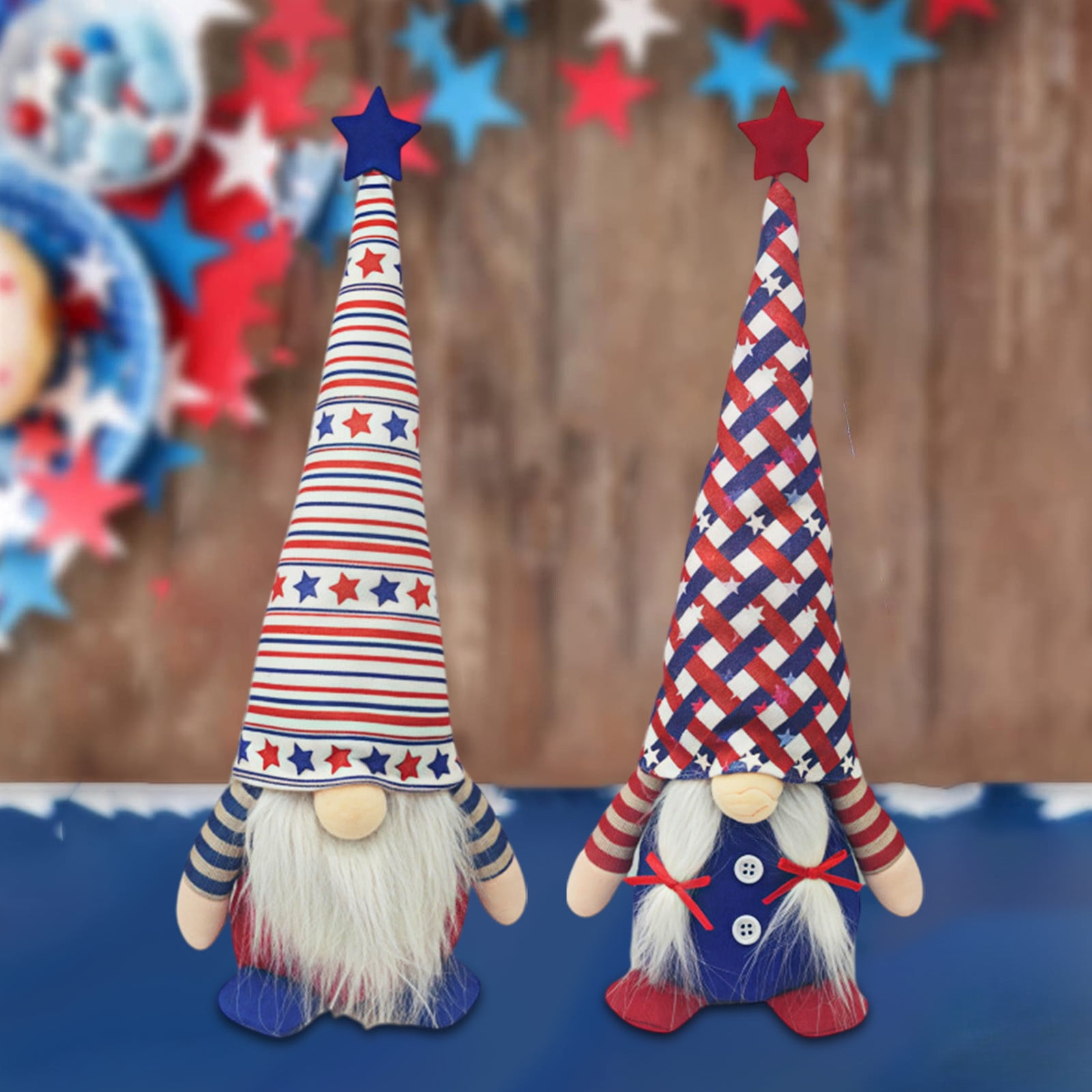 Patriotic Gnomes Decorations for Home, 4 of July Veterans Day American ...