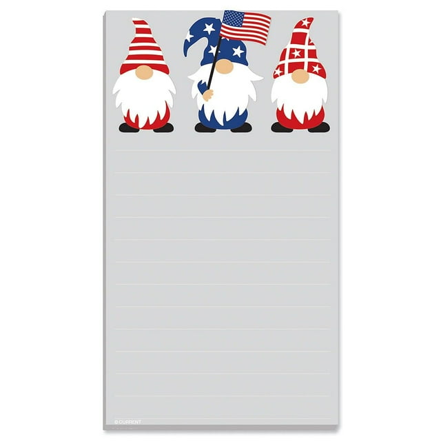 Patriotic Gnomes Magnetic Notepad Set – Set of 2 Memo Pads, 60-Sheet ...