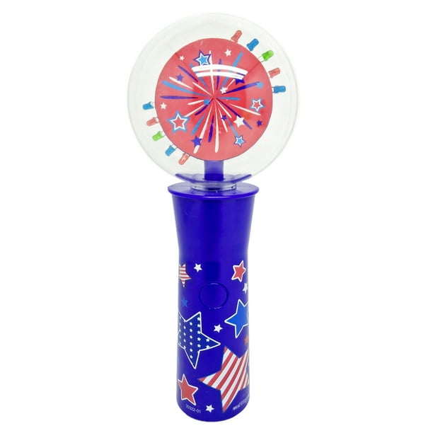 Patriotic Handheld Light Up Jumbo Globe Spinner Blue, Way To Celebrate ...