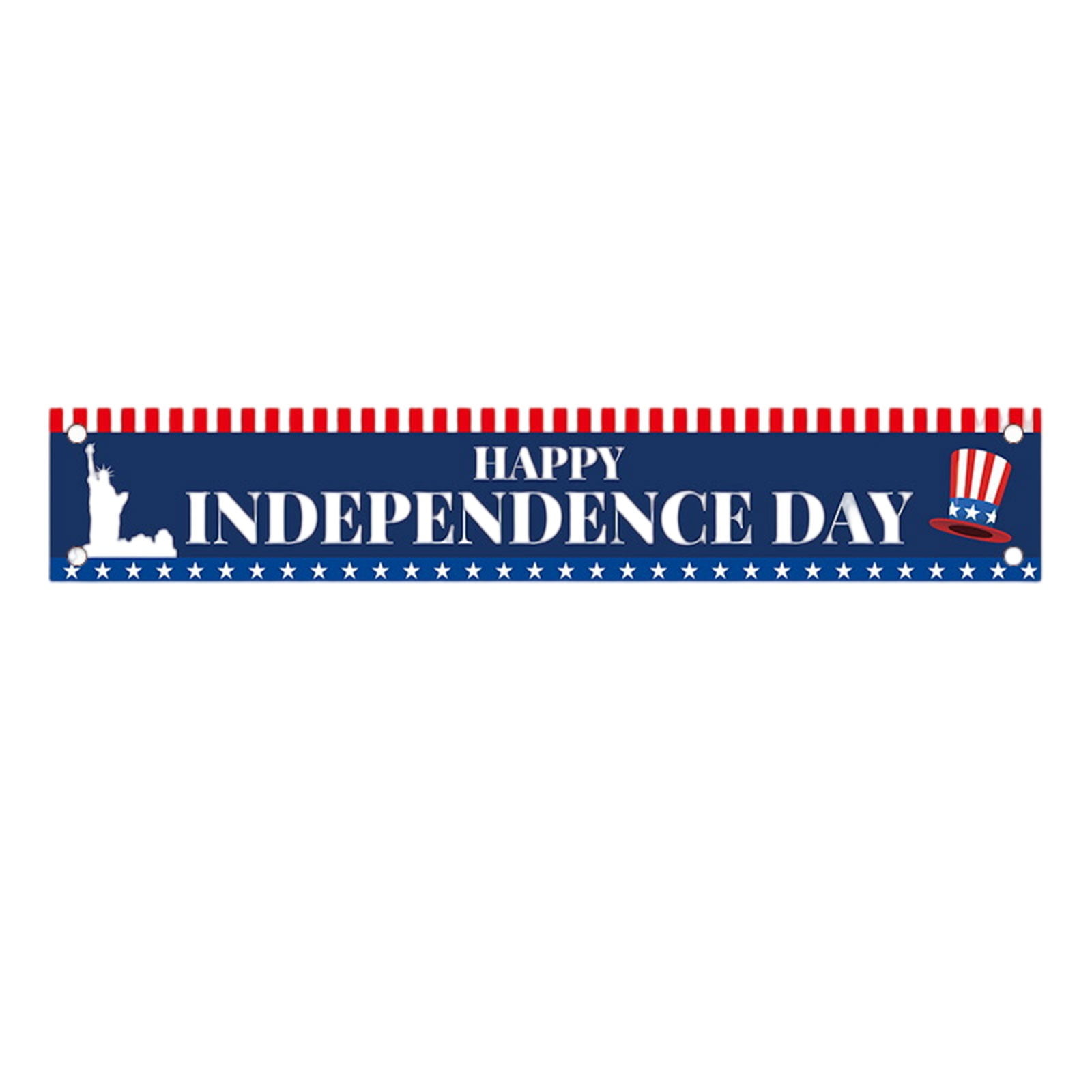 Patriotic Happy Independence Day Banner Large 4th of July Decoration ...