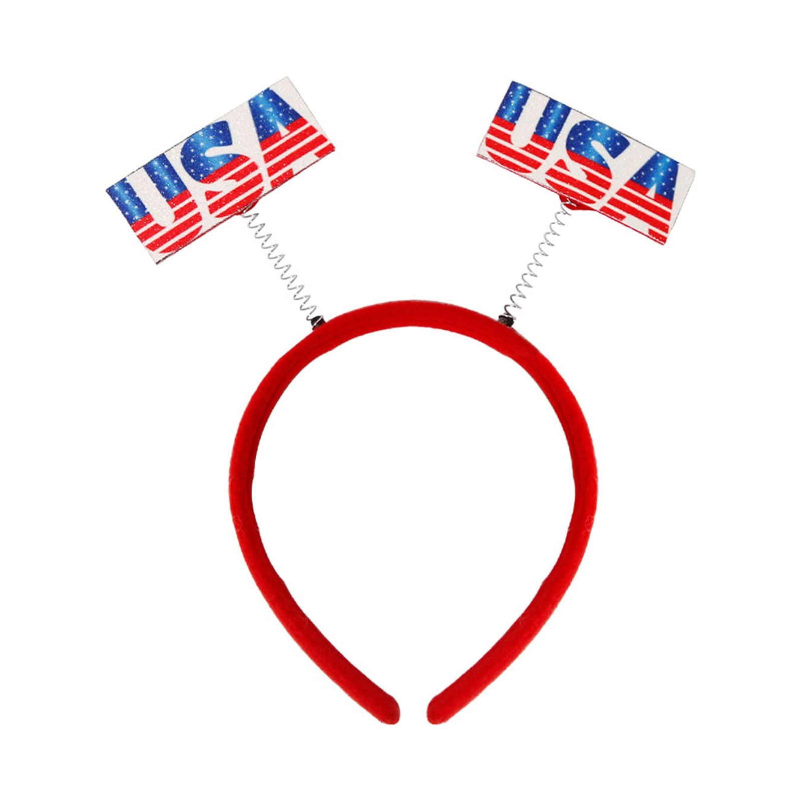 Patriotic Headband, 4th of July Head Boppers - Red White Blue Headpiece ...