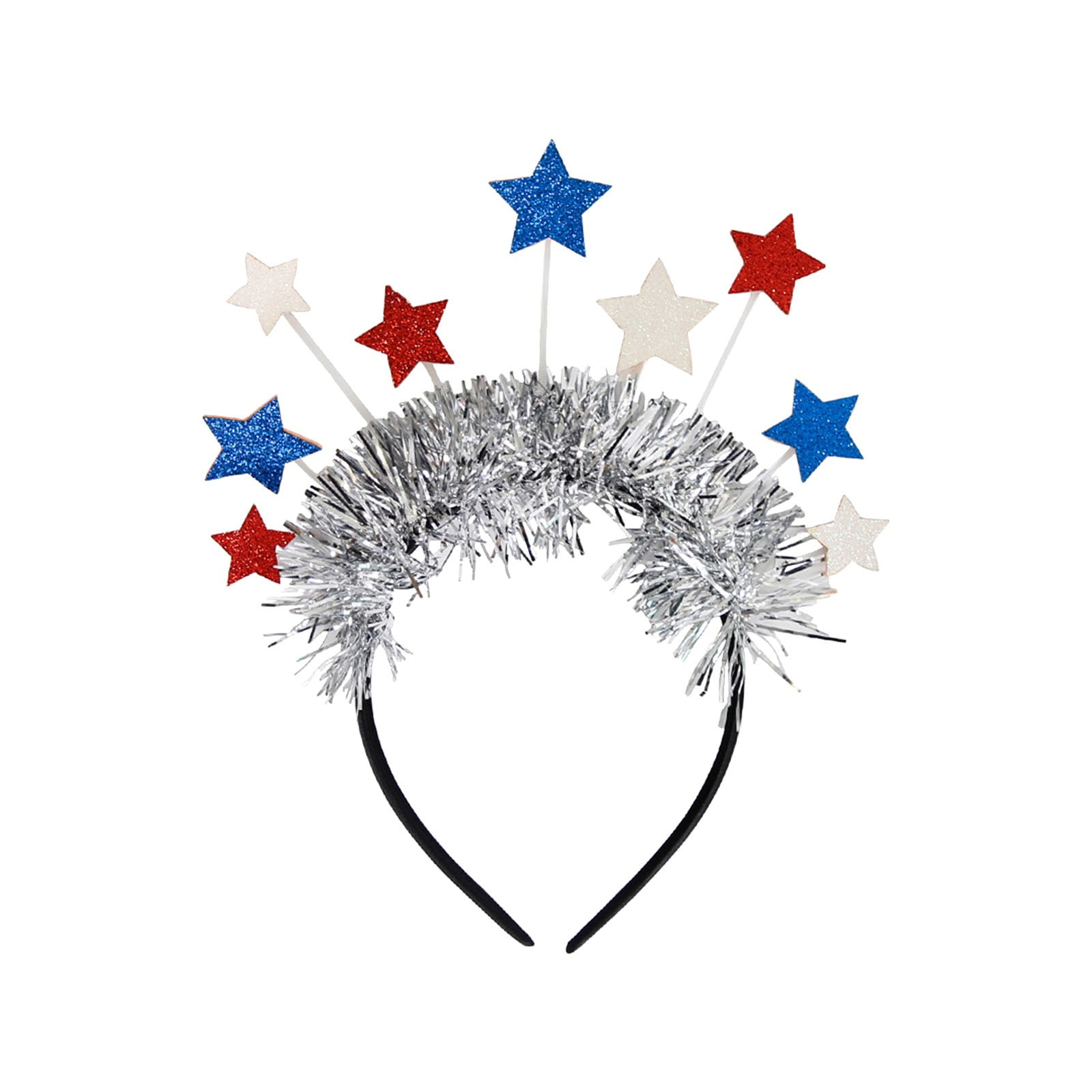 Patriotic Headband, 4th of July Head Boppers - Red White Blue Headpiece ...