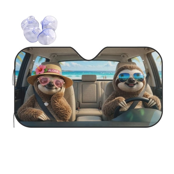 Patriotic Horse Car Windshield Shade - Funny USA Flag Design, UV ...