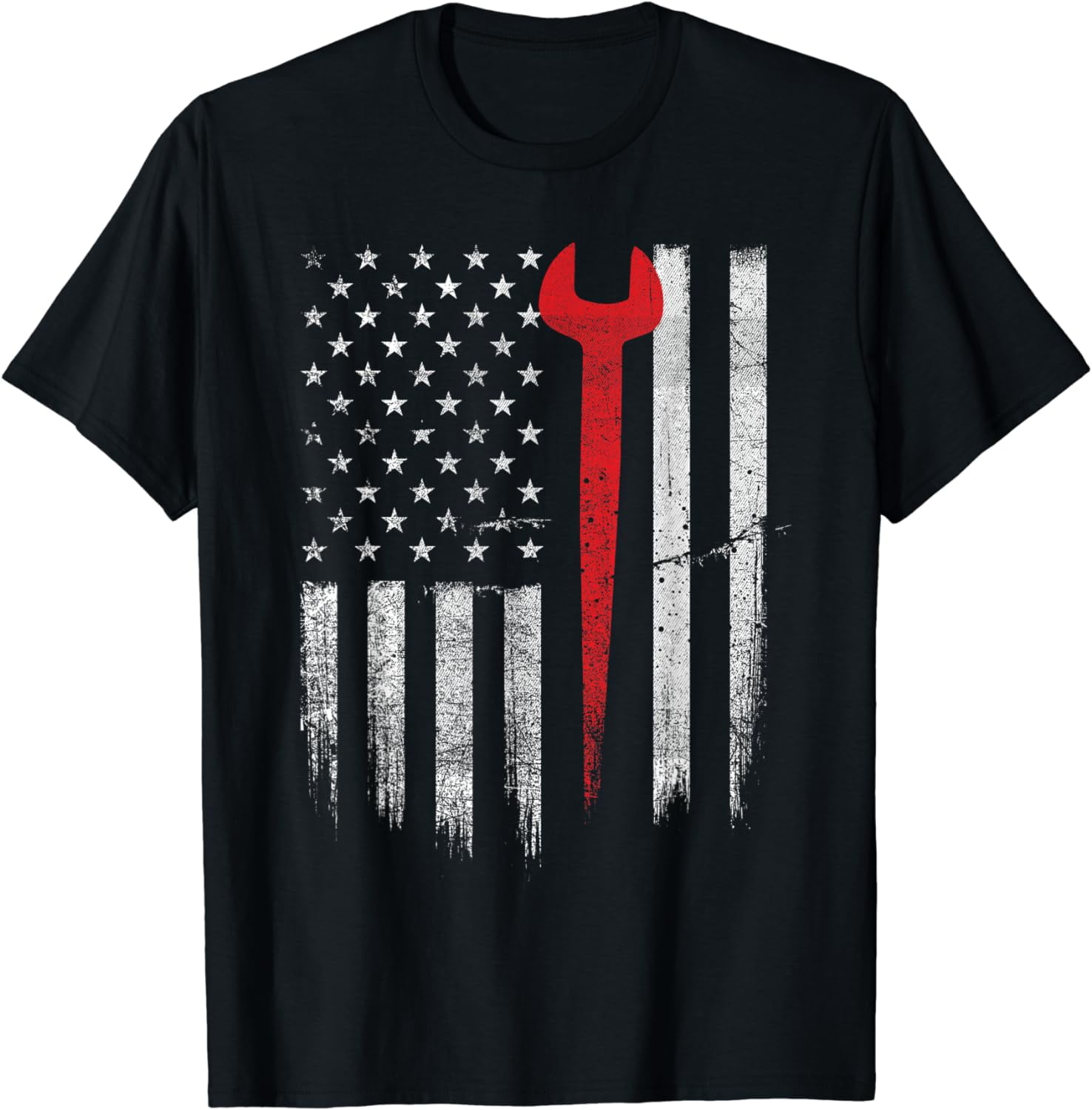 Patriotic Ironworker - USA Flag Ironworking Worker Rodbuster T-Shirt ...