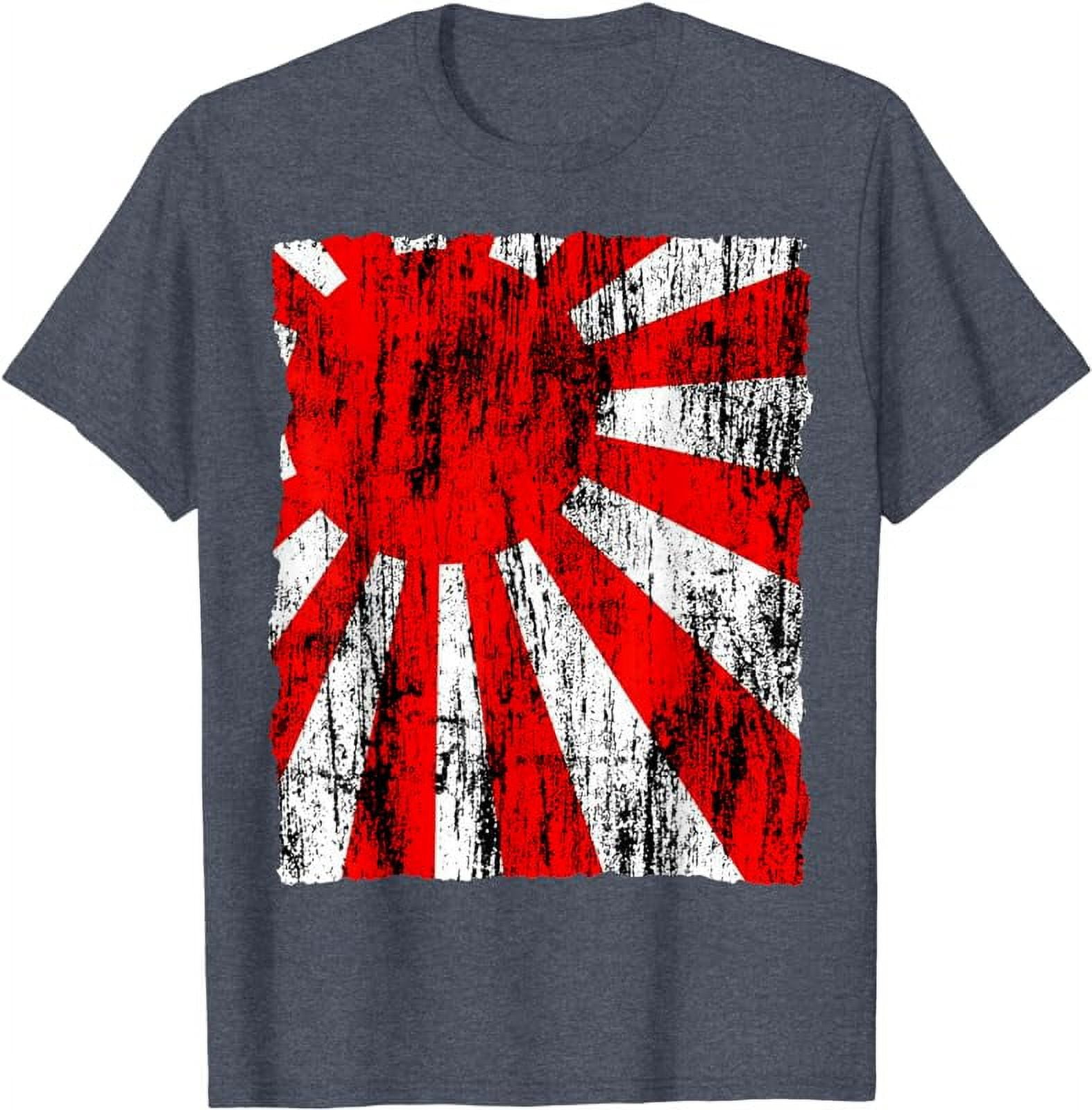 Patriotic Japanese Rising Sun Flag - Vintage Japan Flag T-Shirt ...