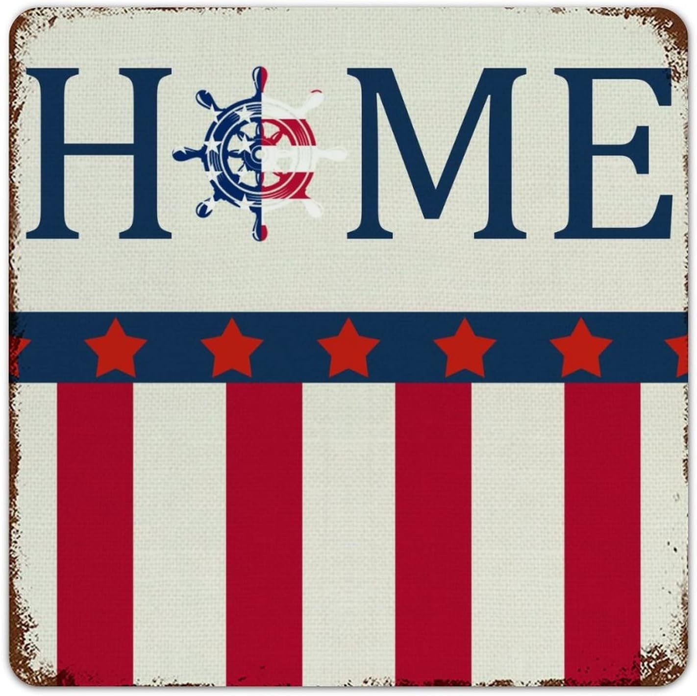 Patriotic July 4th Metal Tin Sign Independence Day God Bless America Vintage Retro Metal Poster ...