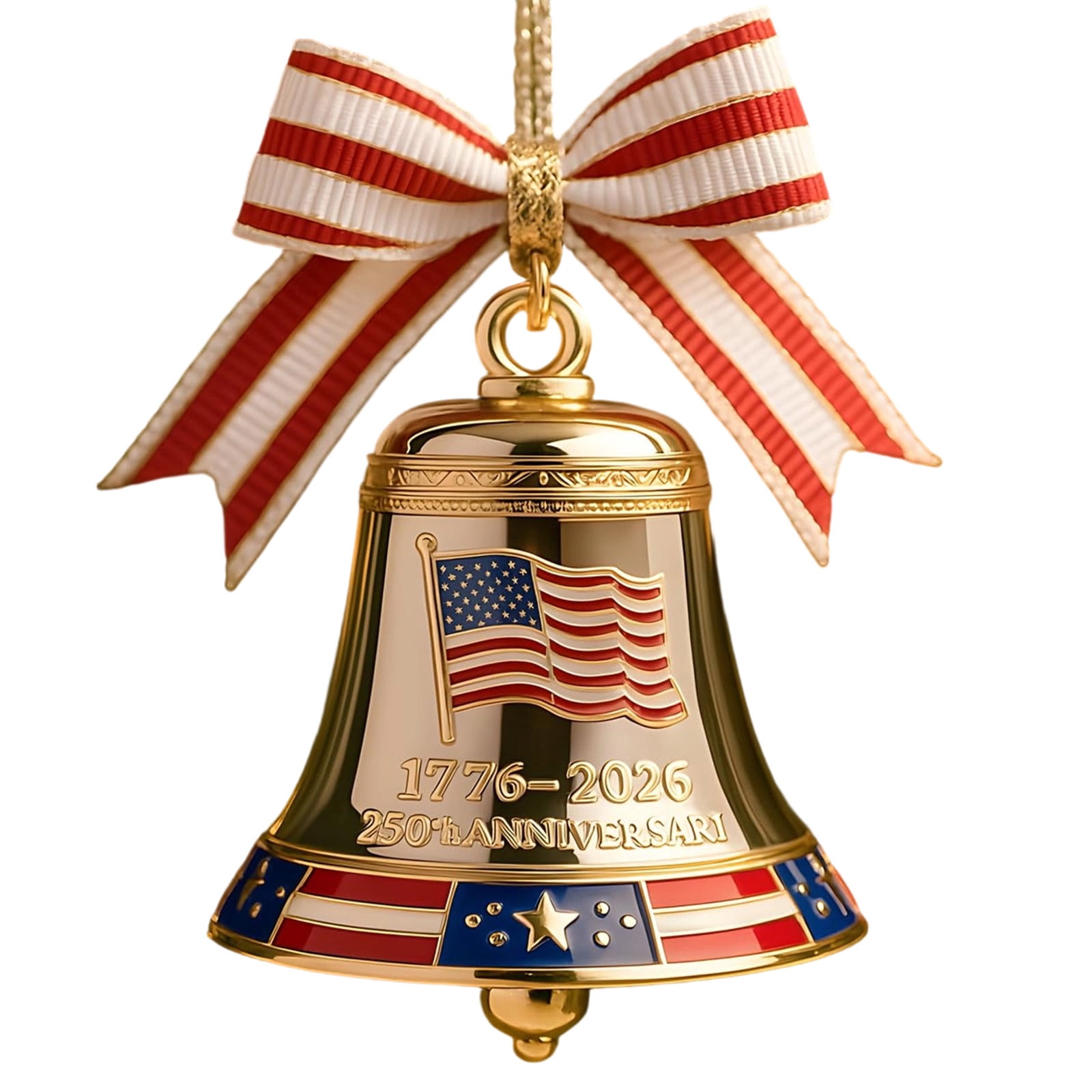 Patriotic Liberty Bell Ornament - USA 250th Anniversary Commemorative ...