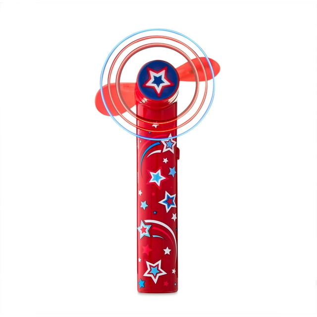 Patriotic Light-Up Fan, Red, by Way To Celebrate - Walmart.com
