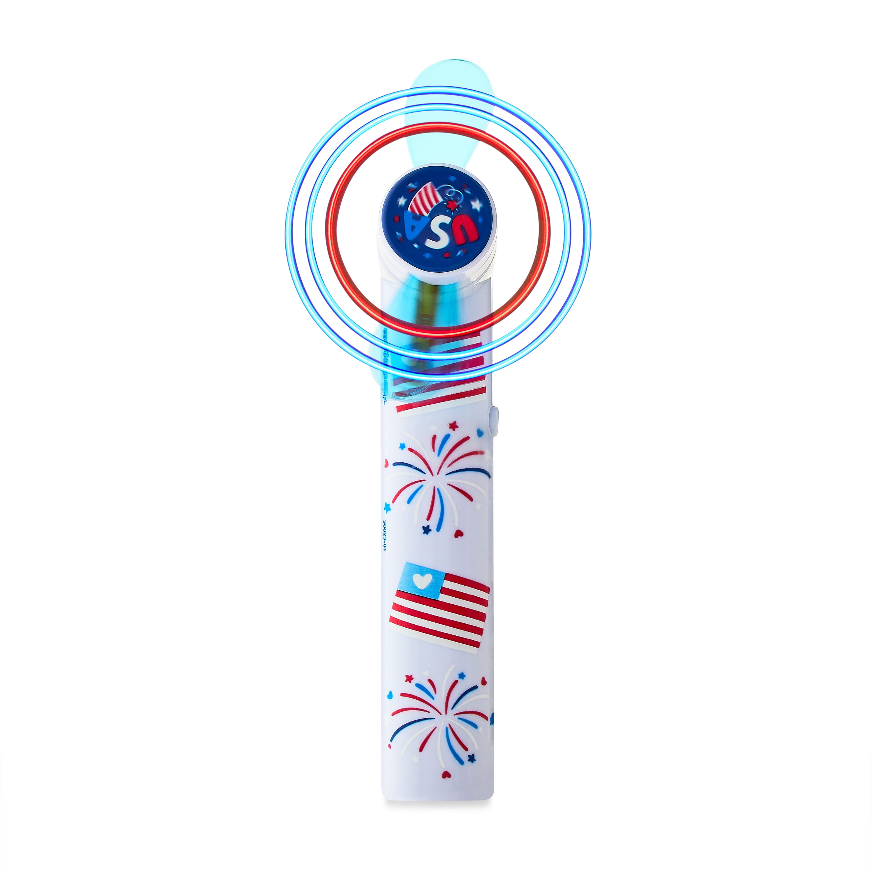 Patriotic Light-Up Fan, White, by Way To Celebrate - Walmart.com