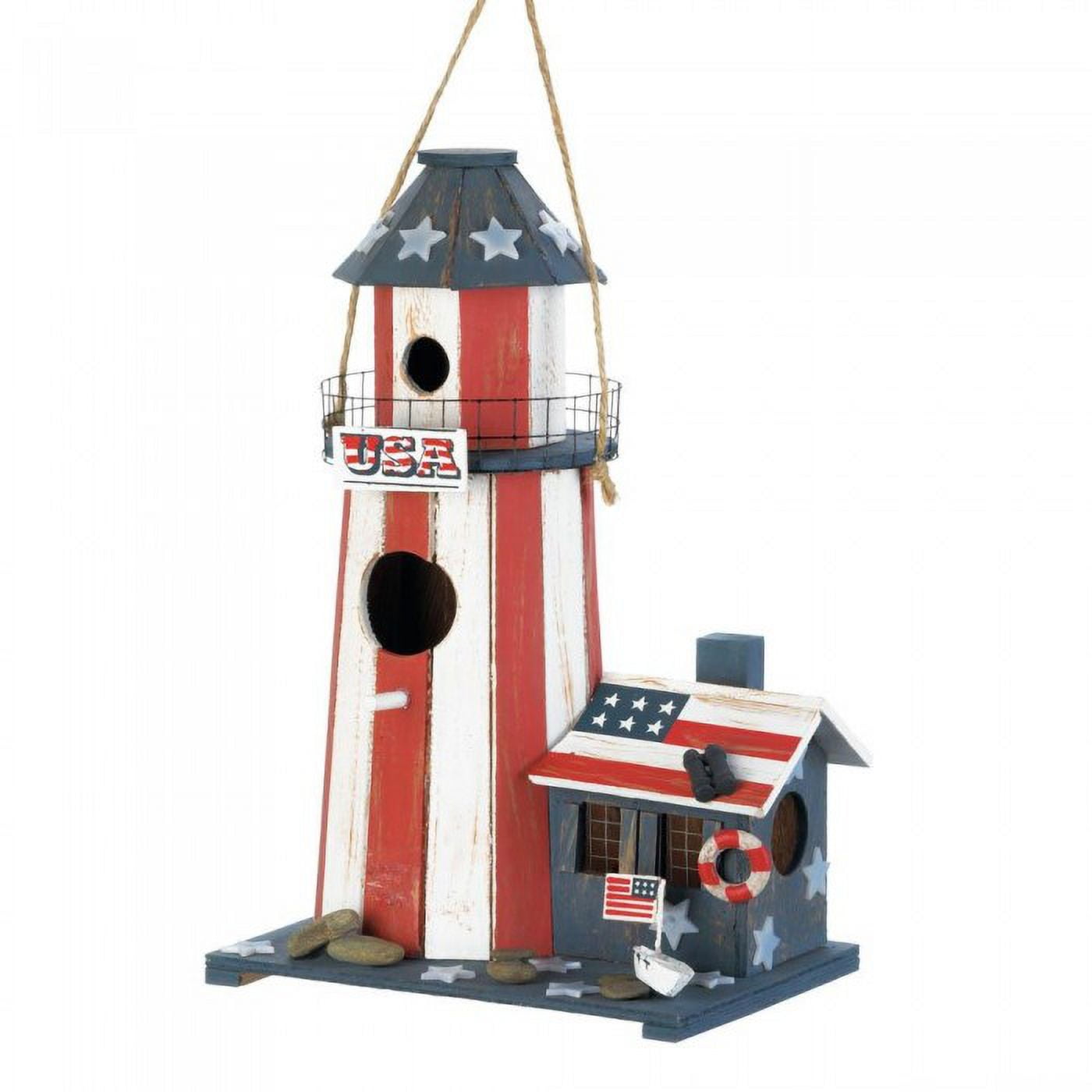 Patriotic Lighthouse Birdhouse - Walmart.com