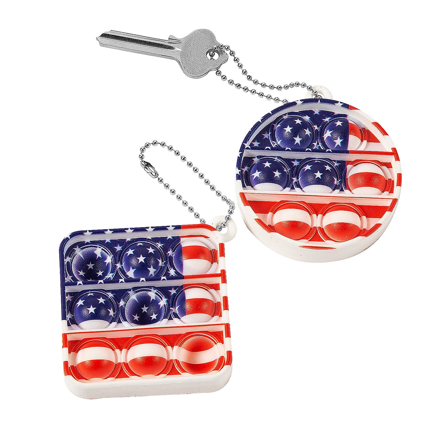 Patriotic Lotsa Pops Popping Toy Keychains – 12 Pieces - Walmart.com