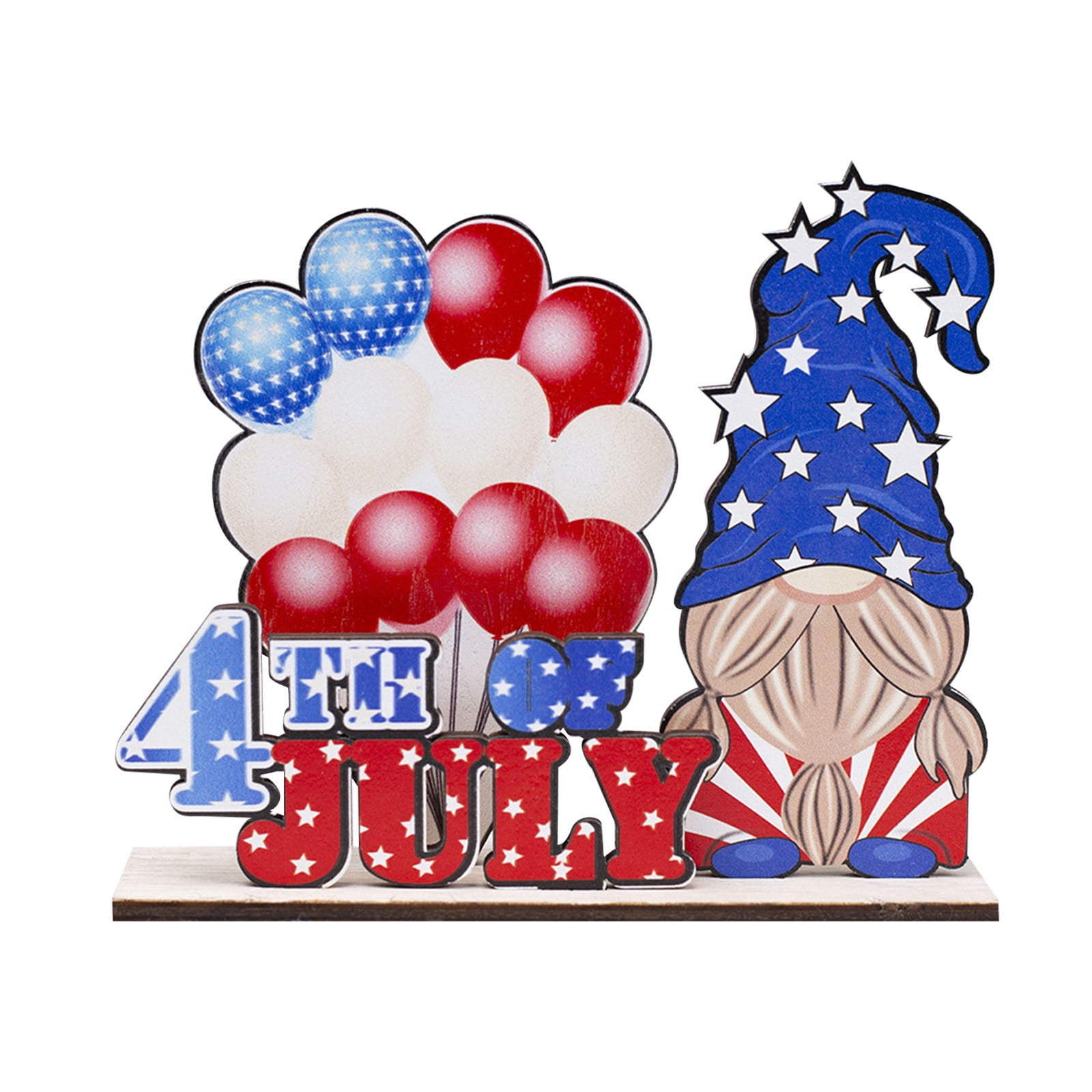 Patriotic Memorial Day Decorations Modern House Decor 4pcs July 4th ...