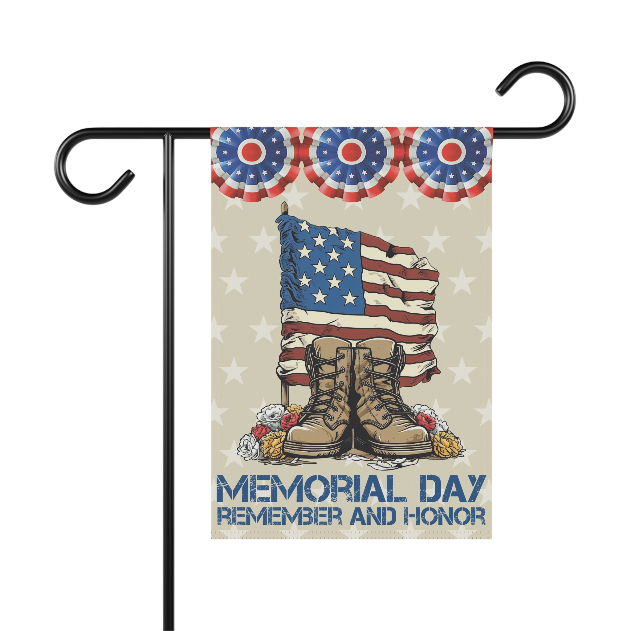 Patriotic Memorial Day Flag Remember And Honor Flag ID-0601-XEOY ...