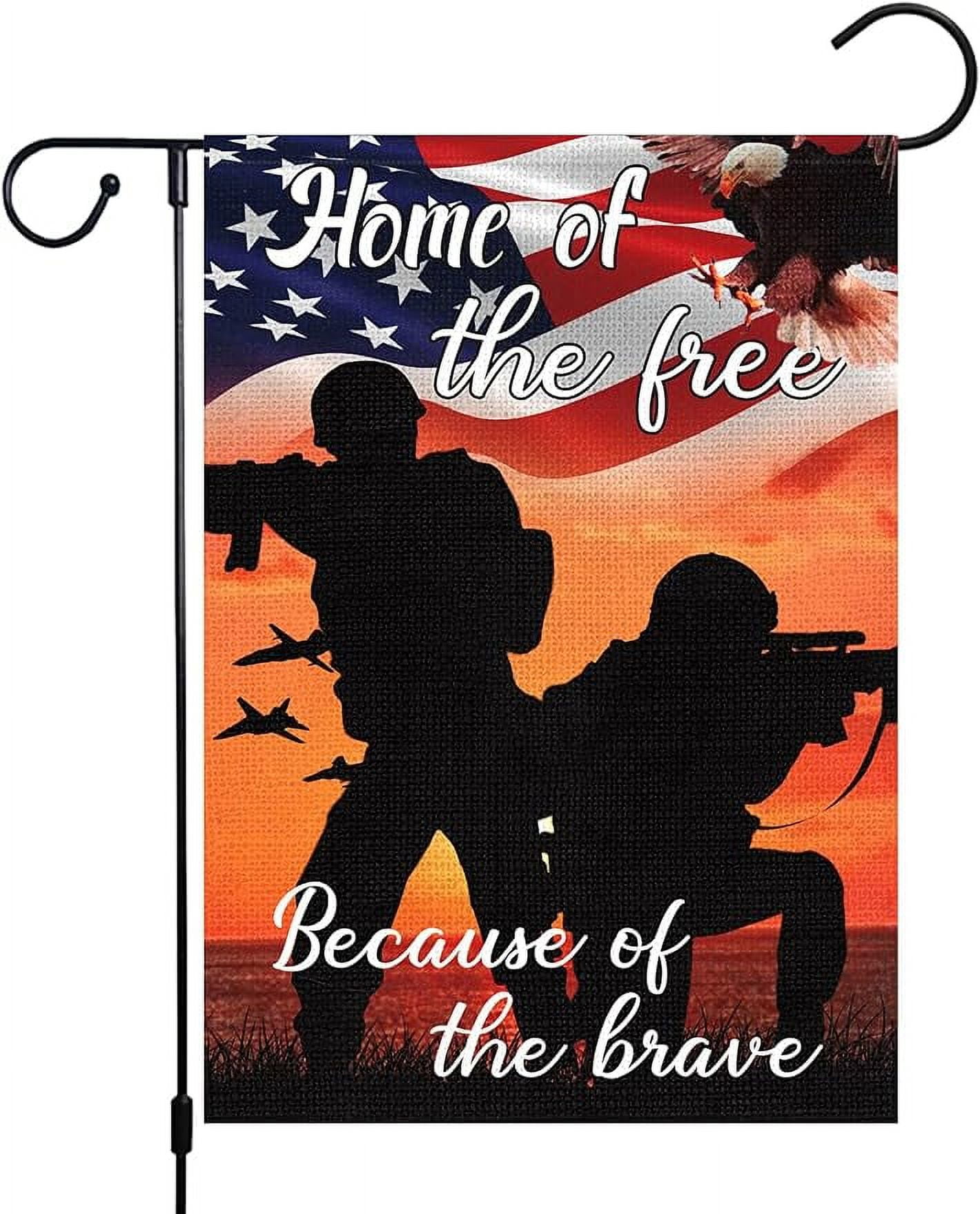 Patriotic Memorial Day Garden Flag 4th of July Garden Flags Home of The ...