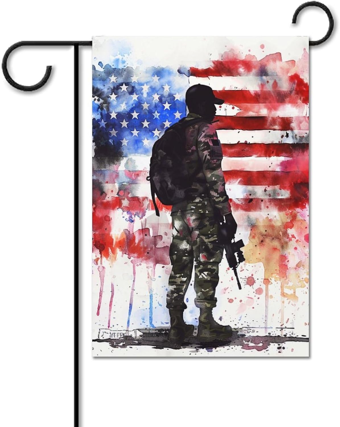 Patriotic Memorial Day Garden Flags Independence Veterans Day Flag ...