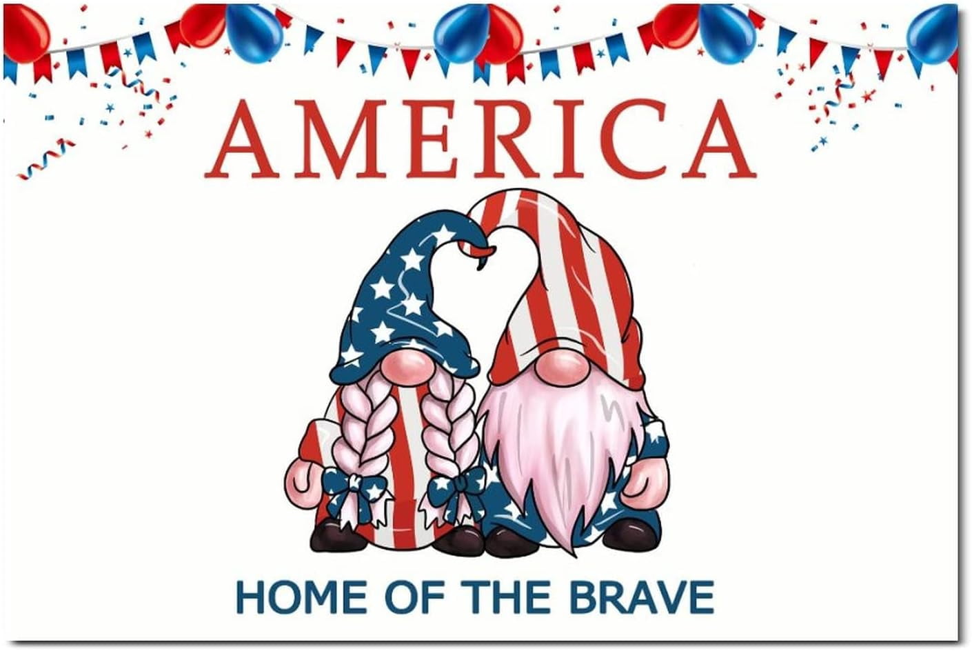 Patriotic Memorial Day Hanging Sign Independence Day Home Decor America ...