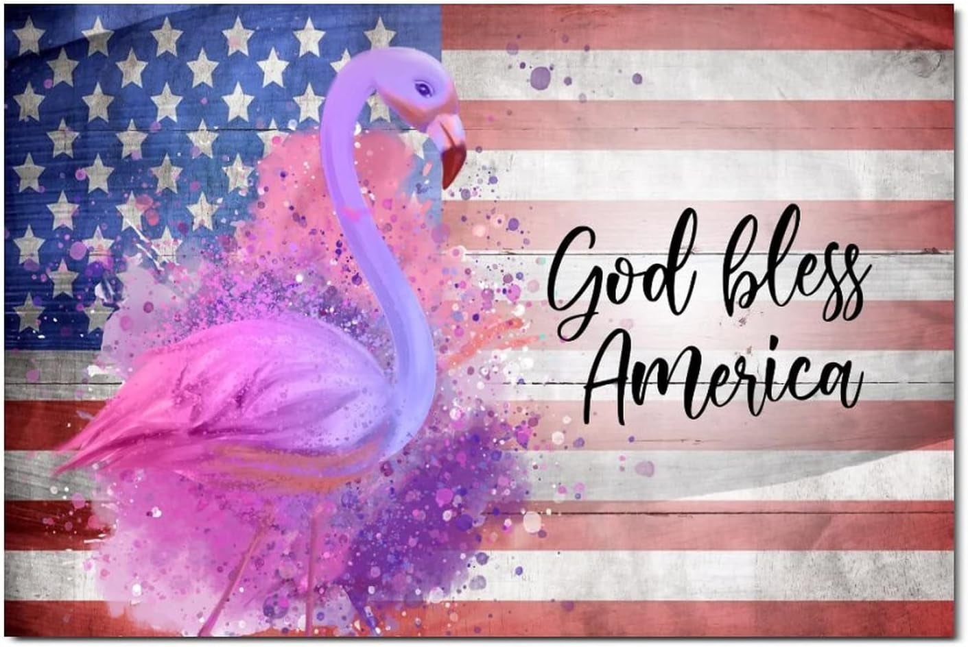 Patriotic Memorial Day Wood Plaques Independence Day Home Decor ...